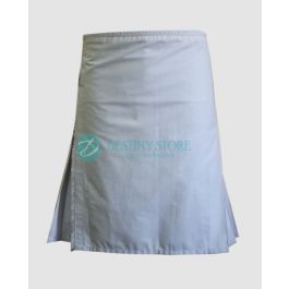 All White Scottish Utility Kilt