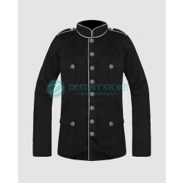 Men Gothic Military Commander Jacket