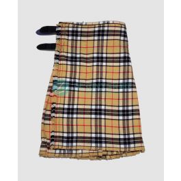 Thompson Camel Burberry Tartan Kilt