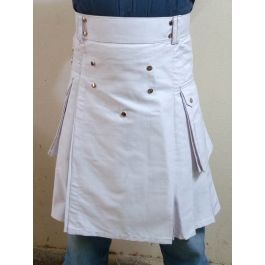 White Prime Utility Kilt