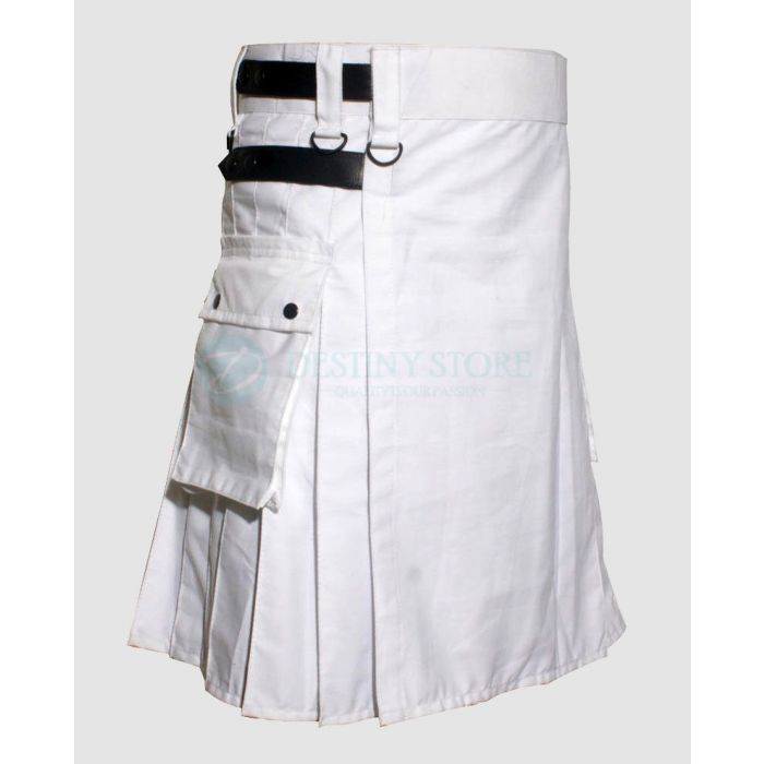 Deluxe White Kilt