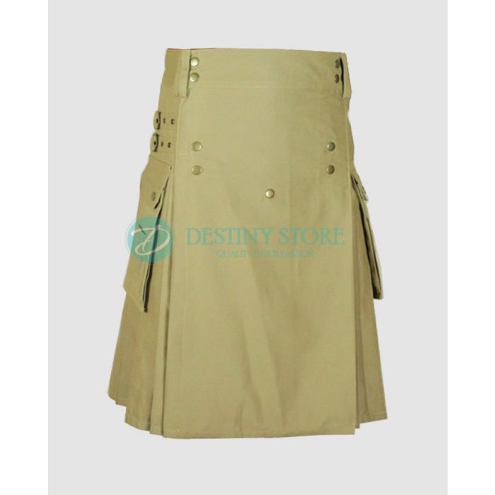 Khaki Utility Men Kilt