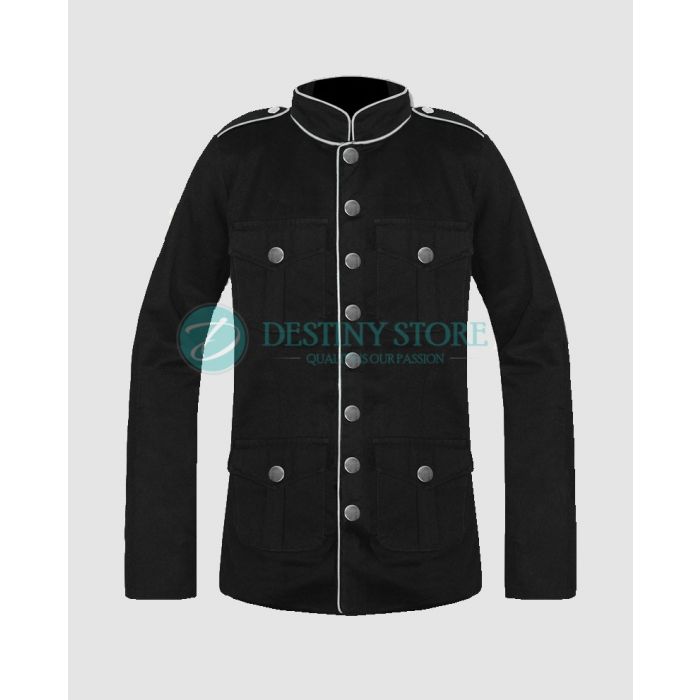 Men Gothic Military Commander Jacket